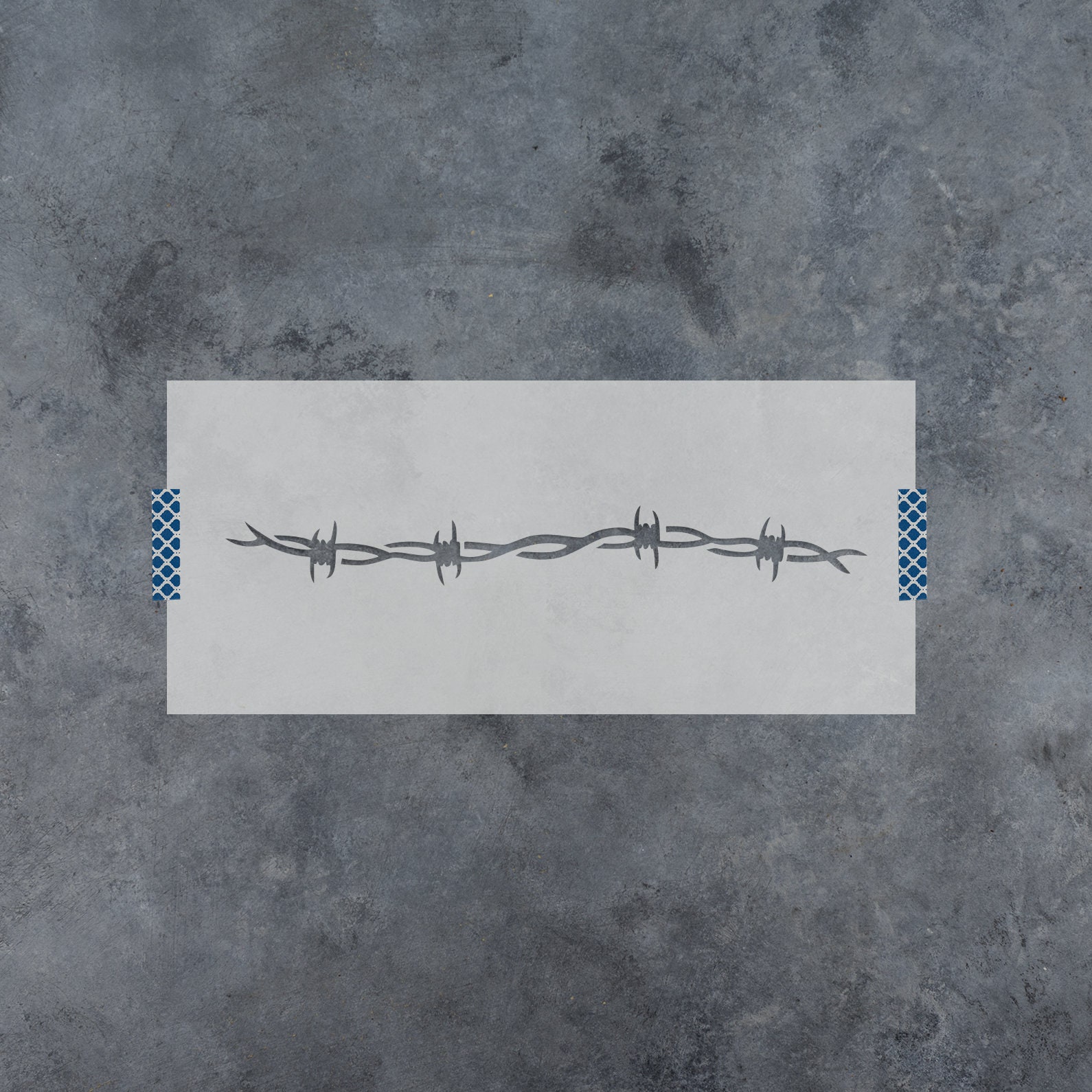 Printable Barb Wire Stencil