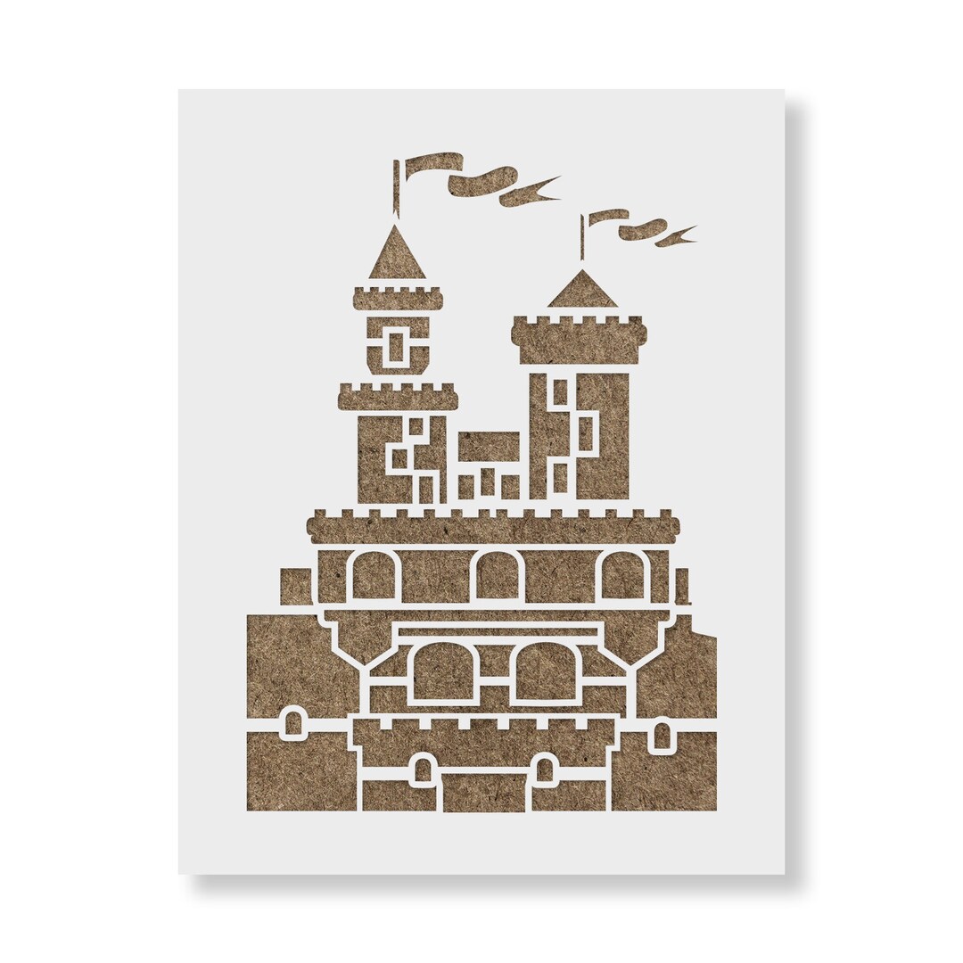 Fancy Castle Stencil - Reusable Stencils for Painting - Create DIY ...