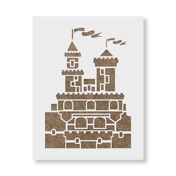 Fancy Castle Stencil Reusable Stencils for Painting Create - Etsy