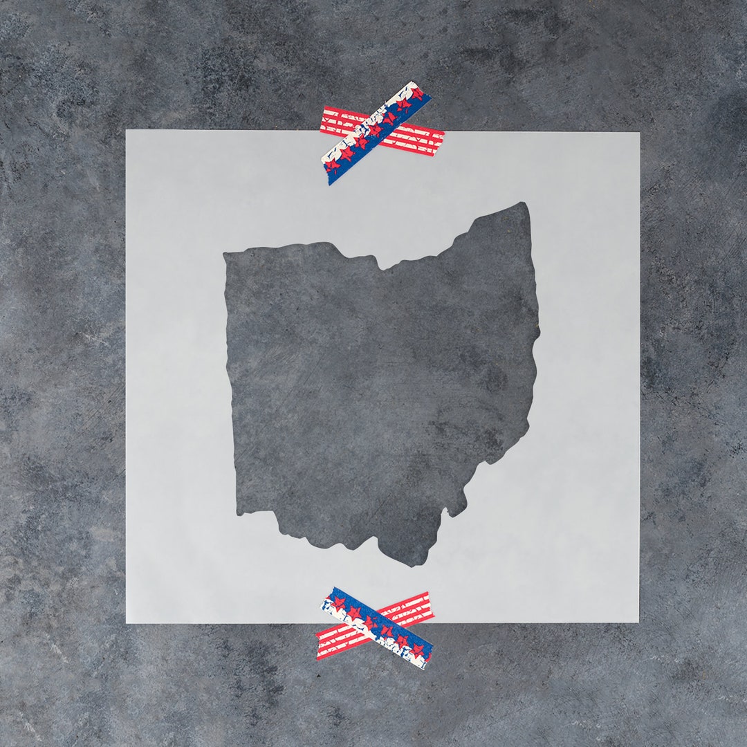 Ohio State Stencil - Ohio Stencil, Ohio State Stencil, Ohio Template ...