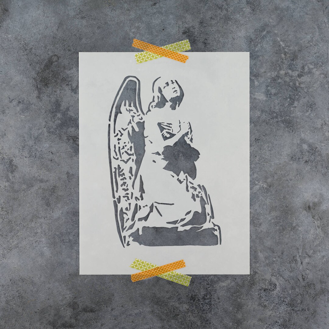 Angel Stencil - Angel Stencil, Stencil Angels, Angel, Angel Stencils ...