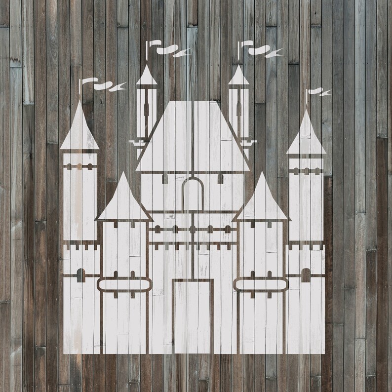 Castle Painting Stencil Reusable Stencils for DIY Wall Art and Home ...