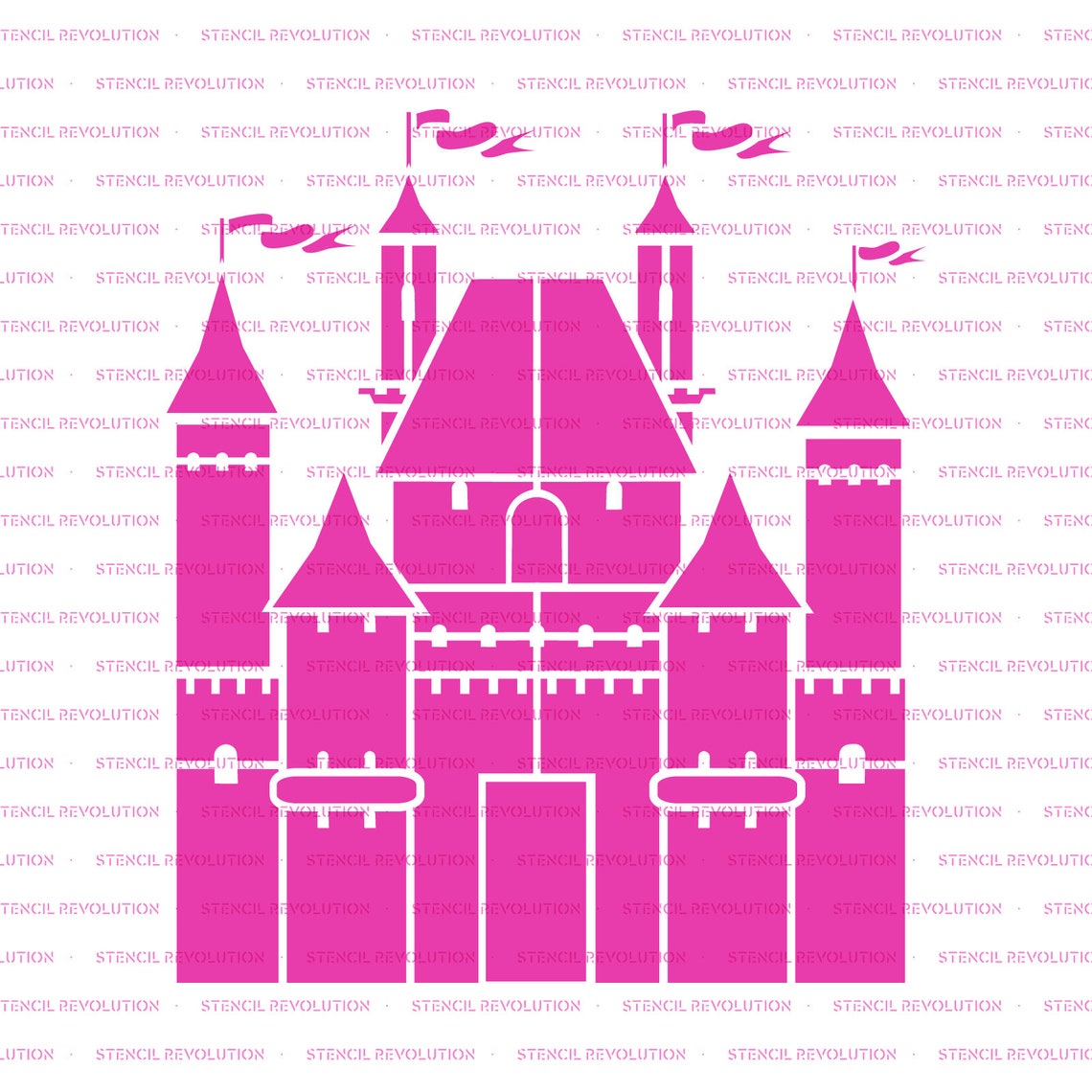 Castle Painting Stencil Reusable Stencils for DIY Wall Art and Home ...