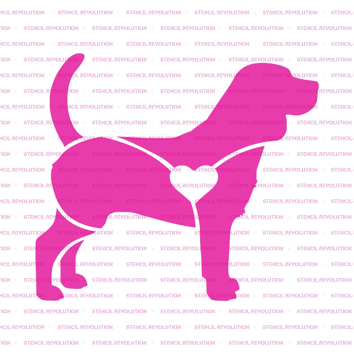 Beagle Stencil Reusable Template for Dog, Pet, Animal, Breed, and ...