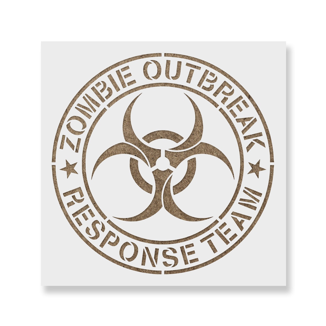 Zombie Outbreak Stencil Zombie Stencil Outbreak Stencil - Etsy