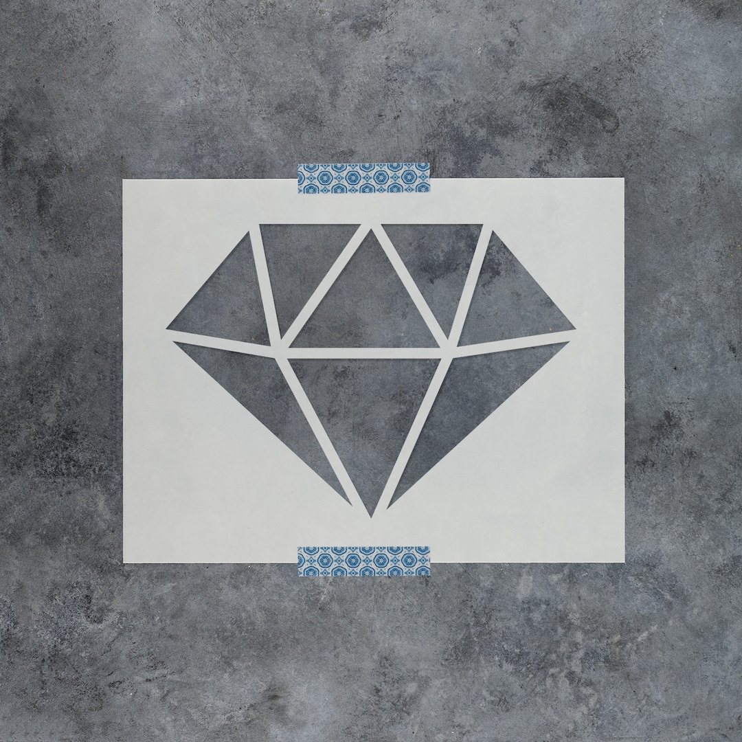 Diamond Stencil - Reusable Diamond Stencils, Large Diamond Stencil ...