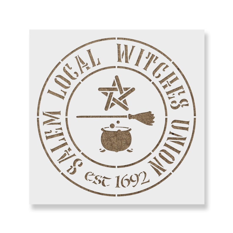 Salem Local Witches Union Stencil Durable & Reusable Mylar - Etsy