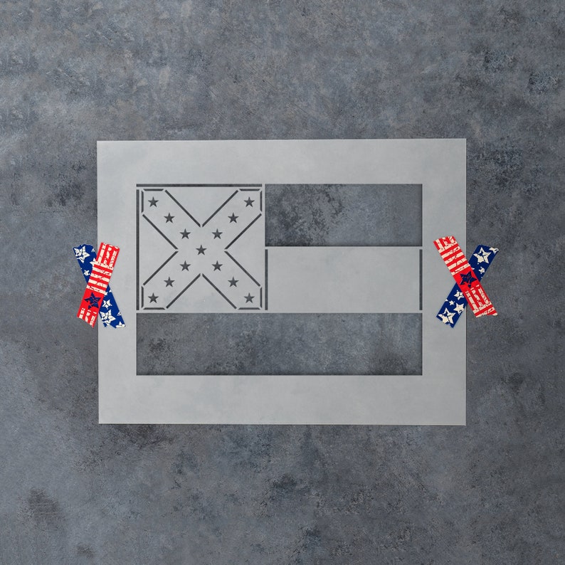 Mississippi State Flag Stencil Mississippi Stencil - Etsy