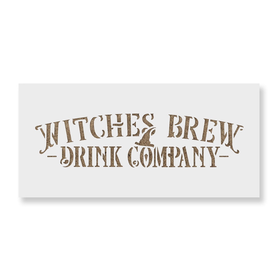 Witches Brew Label Stencil for Painting Reusable Halloween Craft ...