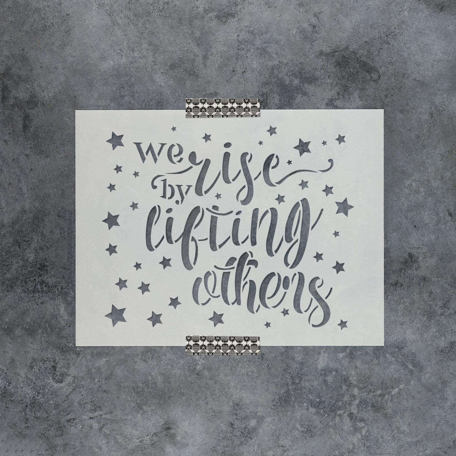 We Rise Lifting Others Stencil - Reusable Craft Stencils for Wood Signs ...
