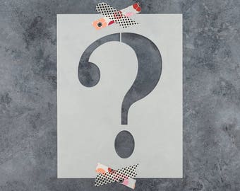 Question Mark Stencil Reusable Question Mark Stencil DIY Craft Stencil ...