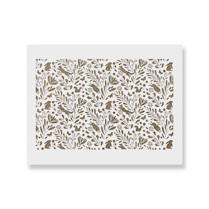 Forest Pattern Wall Stencil, Floral Wall Stencils for Painting ...
