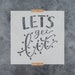 Lets Get Lit Christmas Lights Stencil - Christmas Stencils, Holiday ...