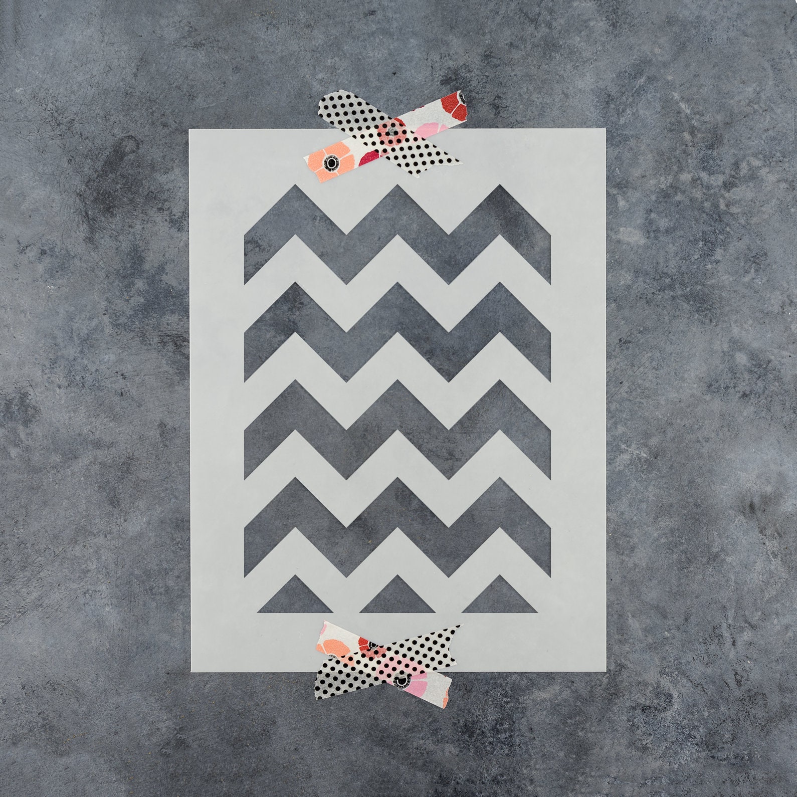 Chevron Vertical Wall Stencil Reusable Wall Stencils - Etsy
