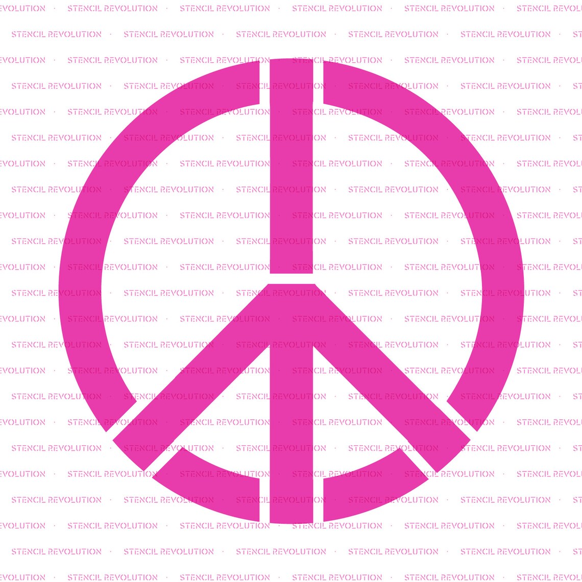 Peace Sign Stencil Template for Painting, Craft Projects, DIY Decor ...