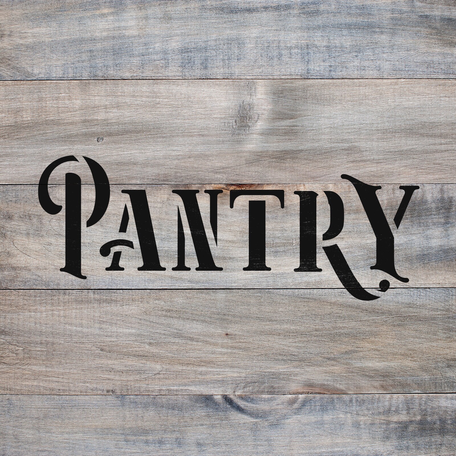 Reusable Kitchen Stencil for Rustic Pantry Sign DIY Craft Painting ...