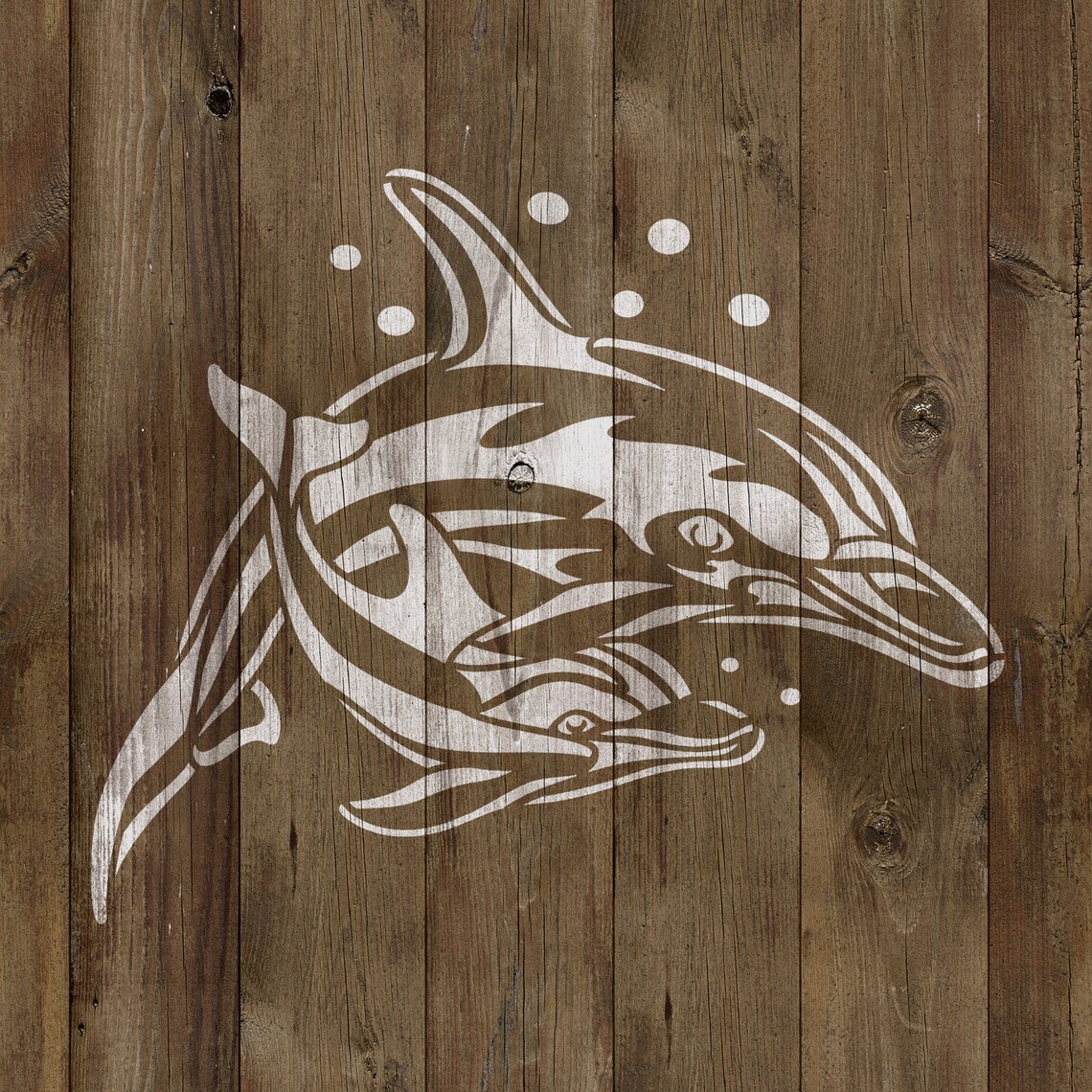 Dolphins Stencil - DIY Dolphins Stencil, Dolphin Stencil for Crafting ...