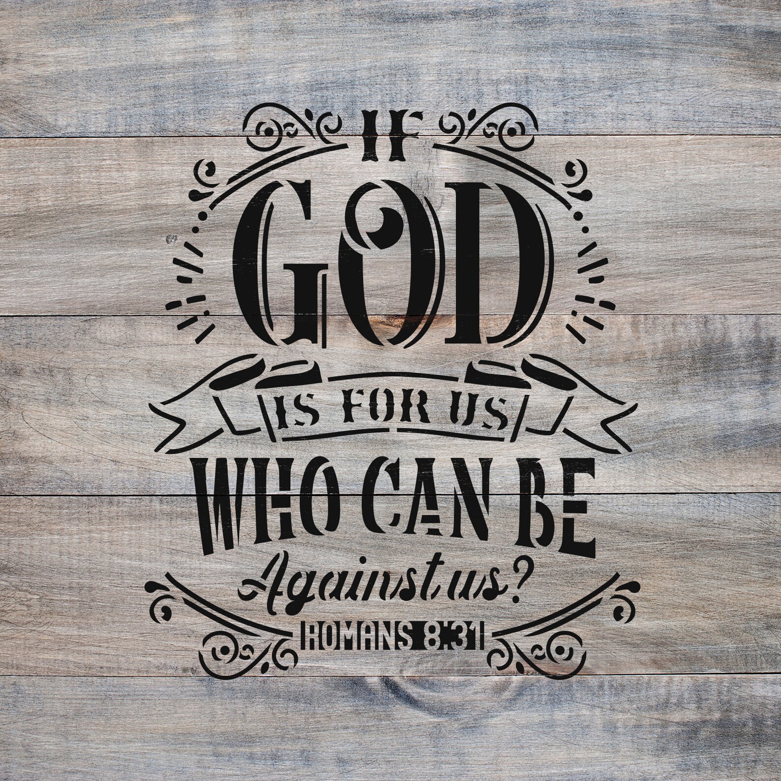 God is for Us Stencil God Stencil Jesus Stencil Bible - Etsy