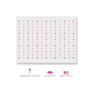 Dots and Dash Pattern Wall Stencil - Stencil for Painting, Stencils for ...