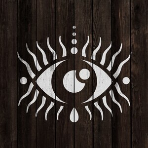 Puipuiga Evil Eye Stencil - Evil Eye Stencils for Painting, Evil Eye ...