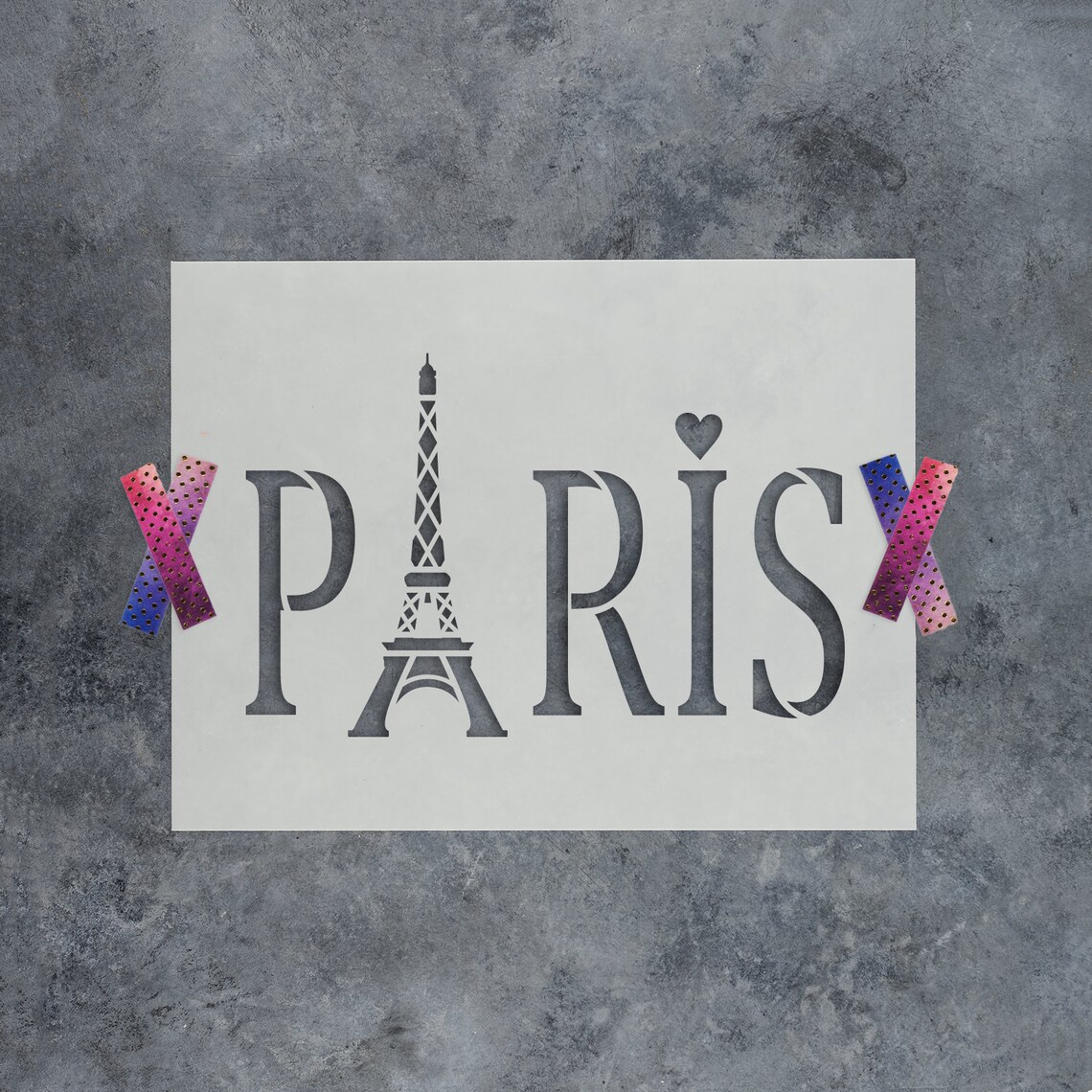 Paris Stencil - Eiffel Tower Stencil, Paris Stencils, France Stencil ...