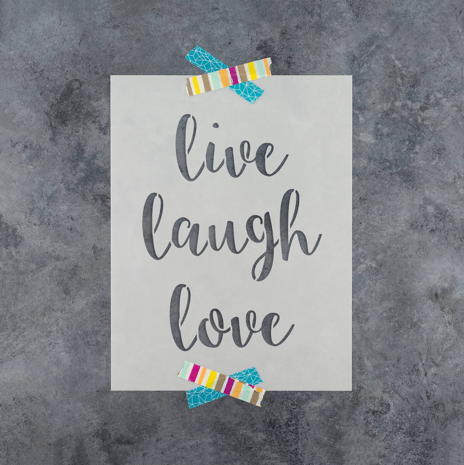 Live Laugh Love Stencil Home Decor DIY Home Stencil Art - Etsy