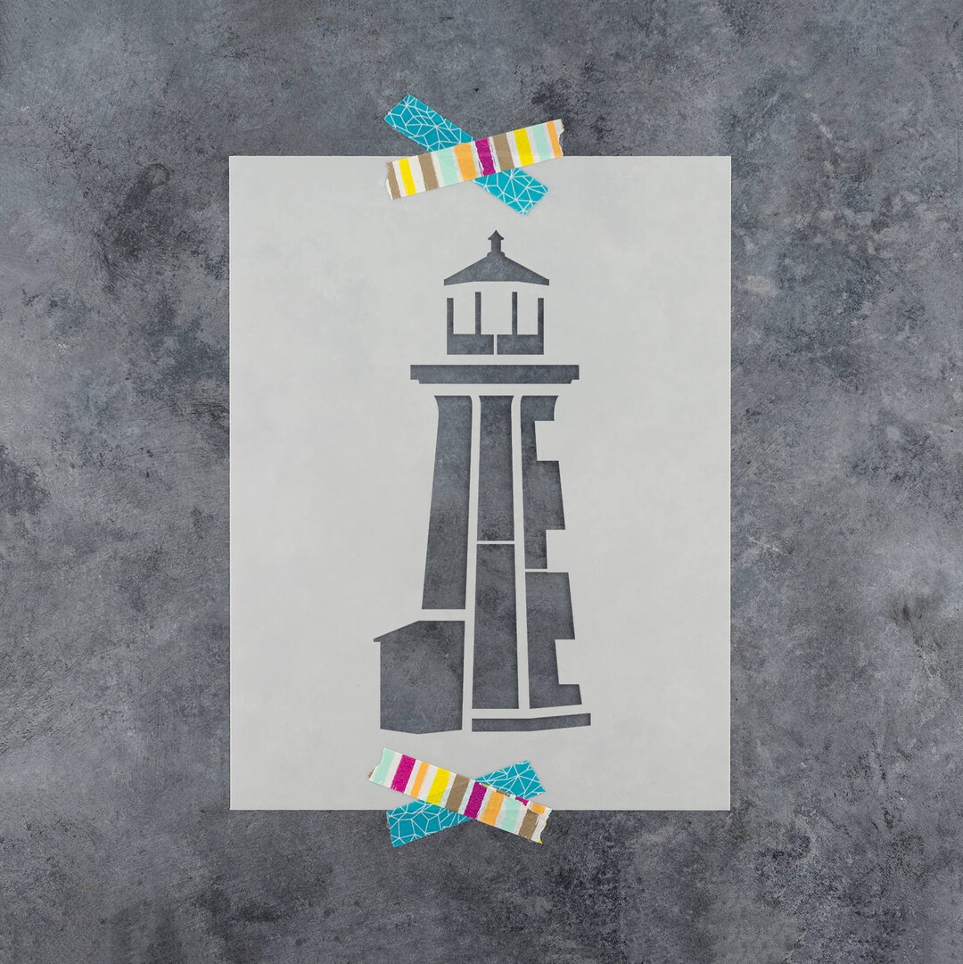 Lighthouse Stencil - Reusable Lighthouse Stencil, Mylar Lighthouse ...