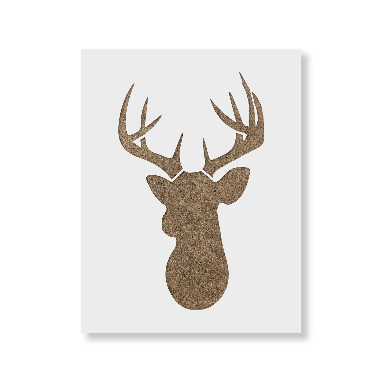 Buck Stencil Buck Stencils Stencil of Buck Antler Stencil - Etsy