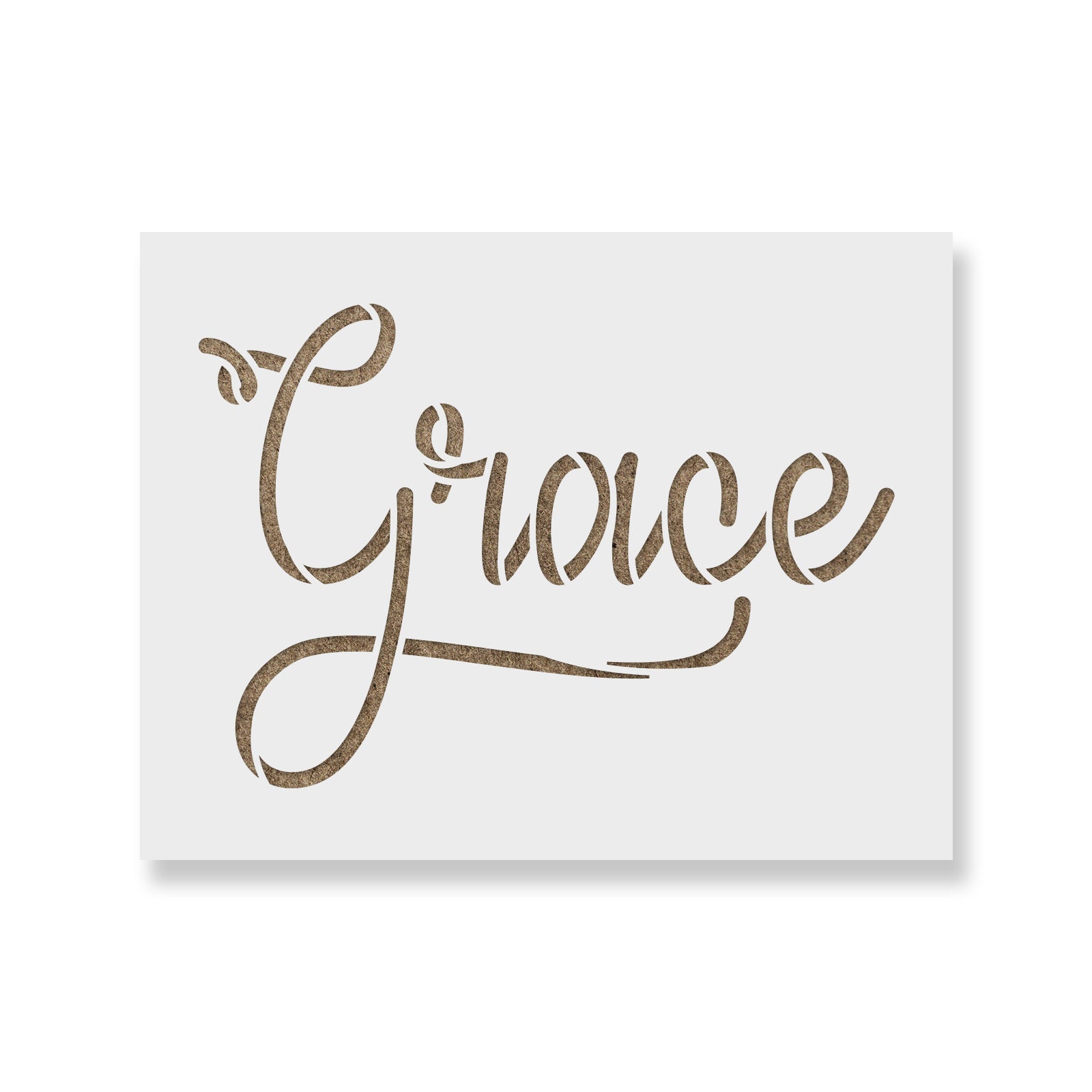 Grace Script Stencil Reusable Word Stencils for Wood Signs - Etsy