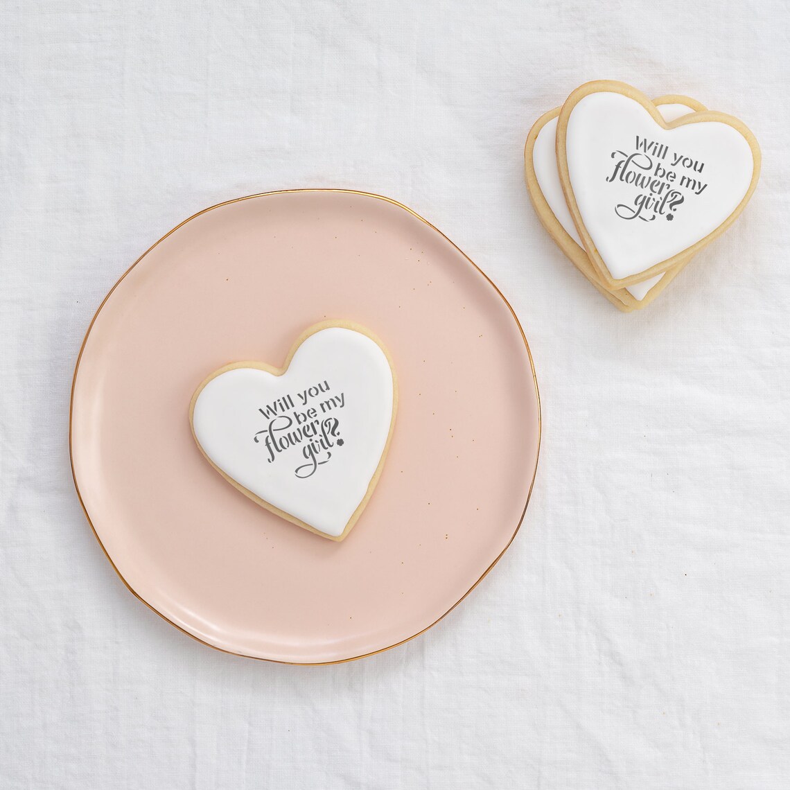 Will You Flower Girl Cookie Stencil Reusable & Durable Mylar - Etsy