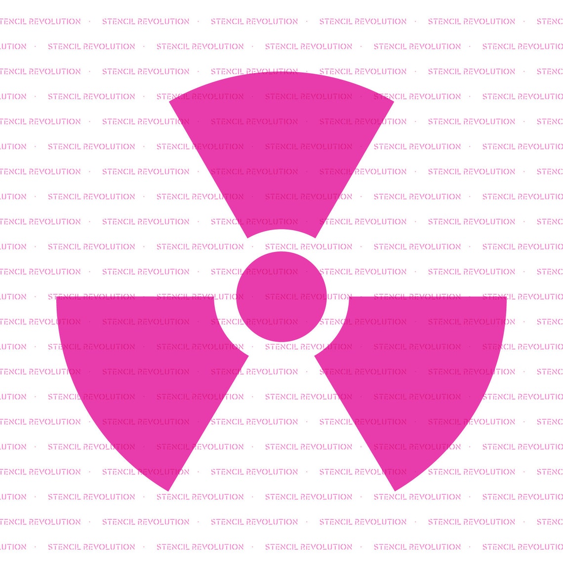 Radioactive Stencil Radioactive Symbol Radioactive Stencils - Etsy