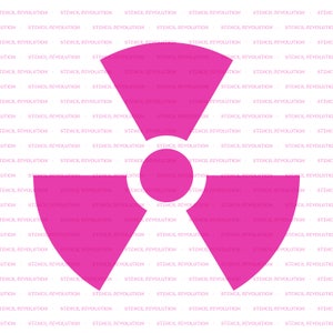 Radioactive Stencil - Radioactive Symbol, Radioactive Stencils for ...