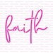 Faith Script Stencil Reusable DIY Craft Stencils of the Word - Etsy