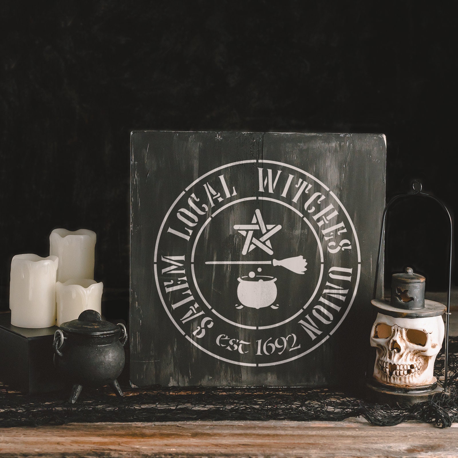 Salem Local Witches Union Stencil Durable & Reusable Mylar - Etsy