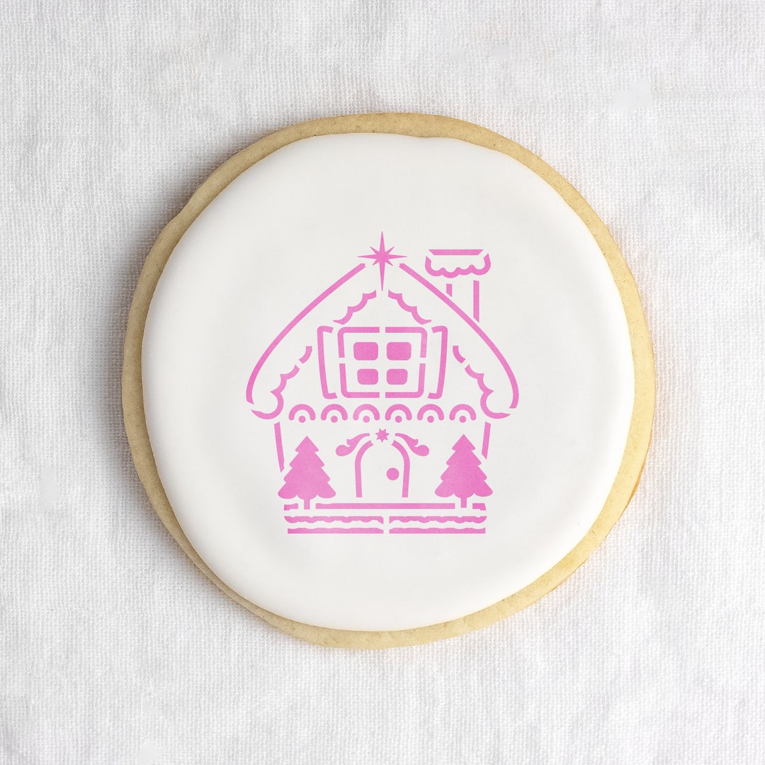 Gingerbread House Cookie Stencil Mylar Decorating Stencils for Icing ...
