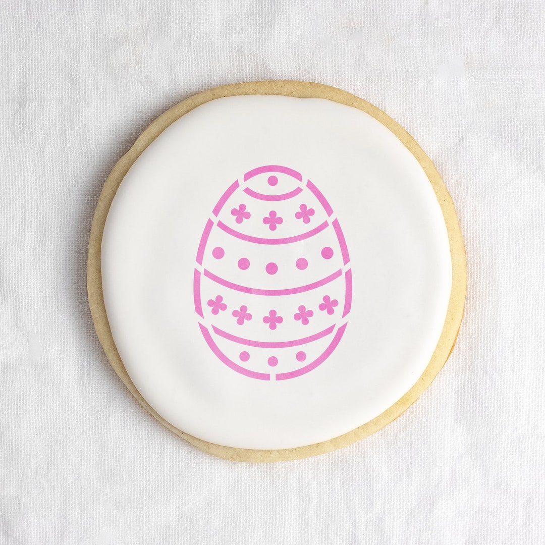 Easter Egg Cookie Stencil - Reusable & Durable Mylar Cooke Stencils for ...