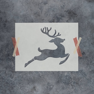 Rudolph Stencil - Reusable Rudolph Stencil, Stencils of Rudolph, Large ...