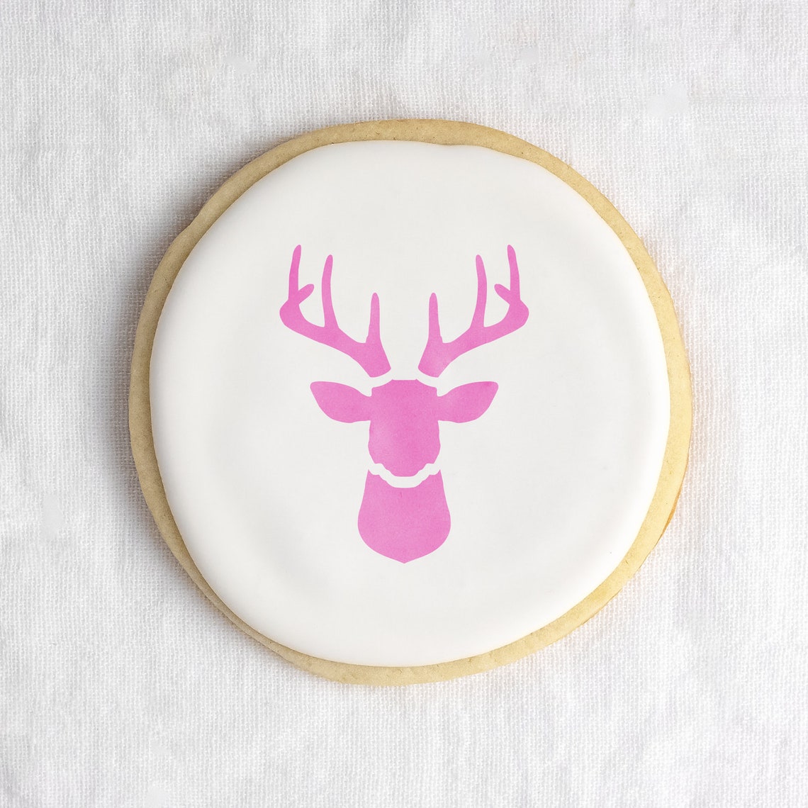 Deer Head Cookie Stencil Reusable & Durable Mylar Cooke - Etsy