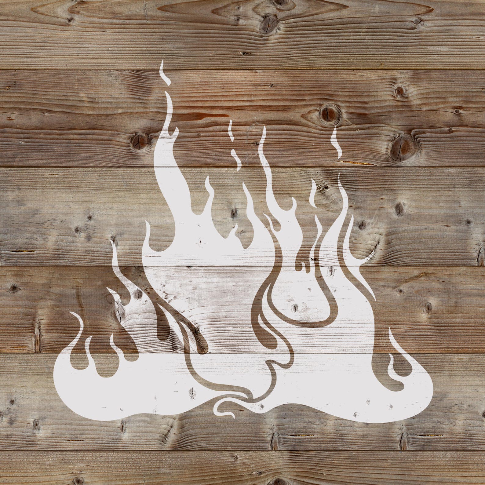 Flames Stencil Template for Fire, Blaze, Inferno, Bonfire, Campfire ...