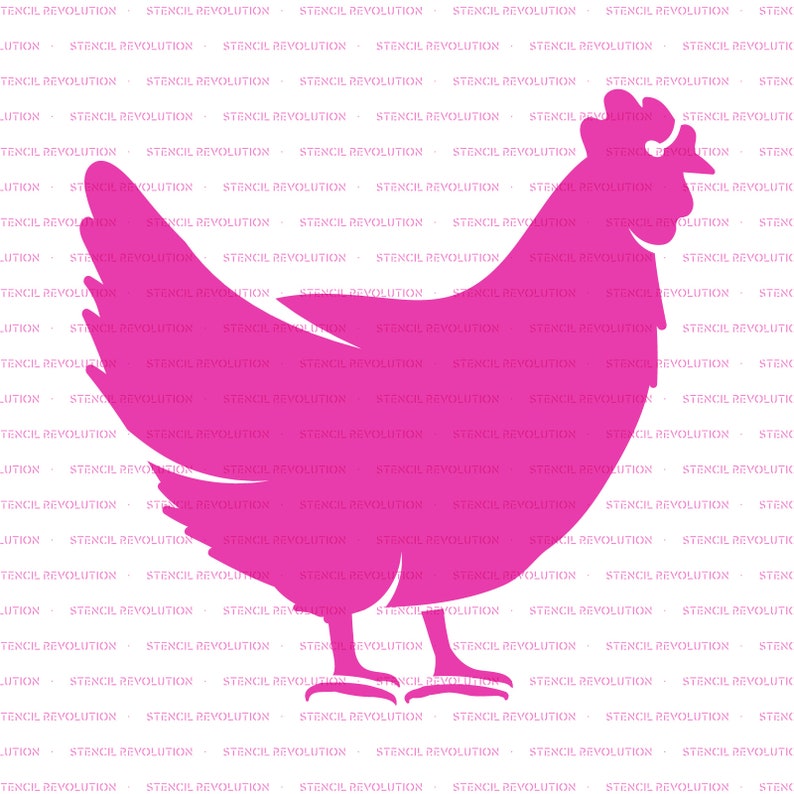 Chicken Stencil Reusable Chicken Stencils Large Chicken - Etsy