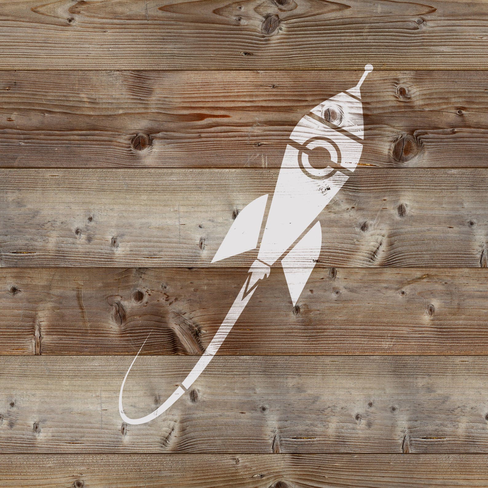Rocket Ship Stencil Reusable Craft Stencil of a Rocket Ship - Etsy