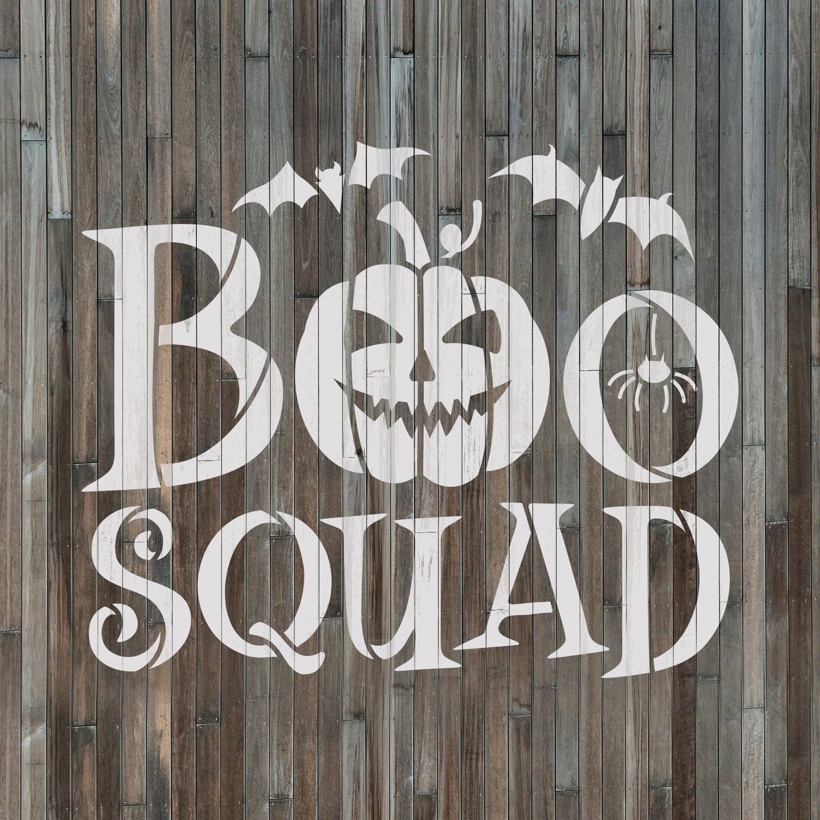 Boo Squad Stencil for Painting Crafts – Reusable Halloween Stencils for ...