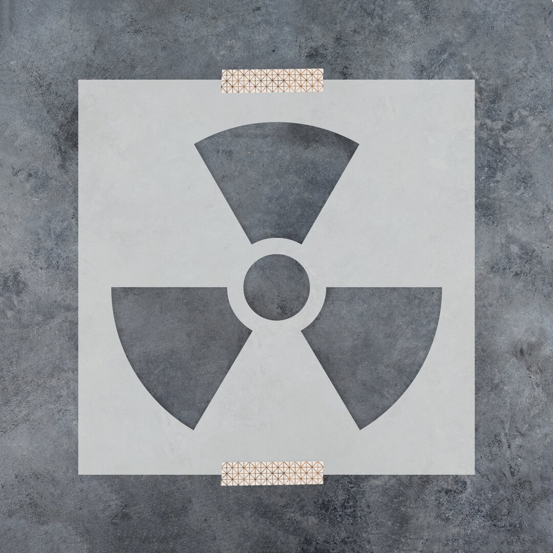 Radioactive Stencil - Radioactive Symbol, Radioactive Stencils for ...