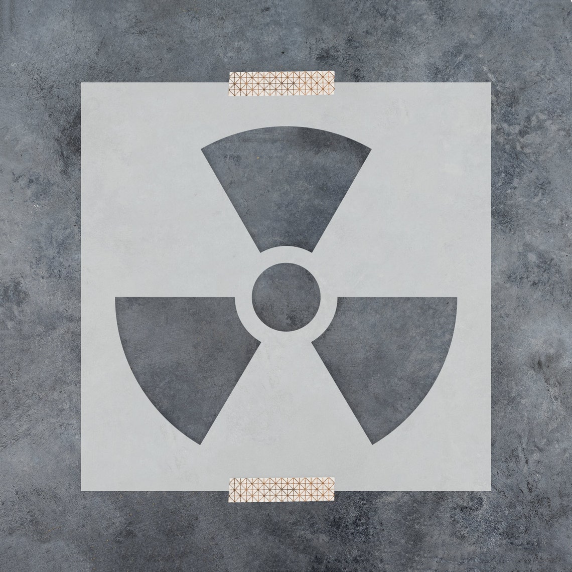 Radioactive Symbol Stencil for Signs | Radiation Hazard Design | Safety ...