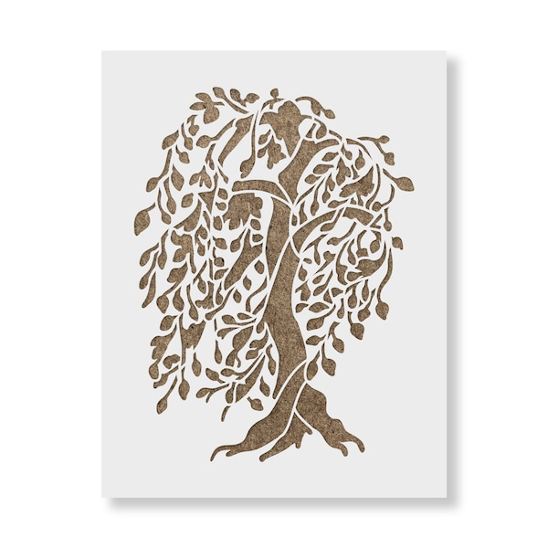 Large Tree Stencil - Etsy