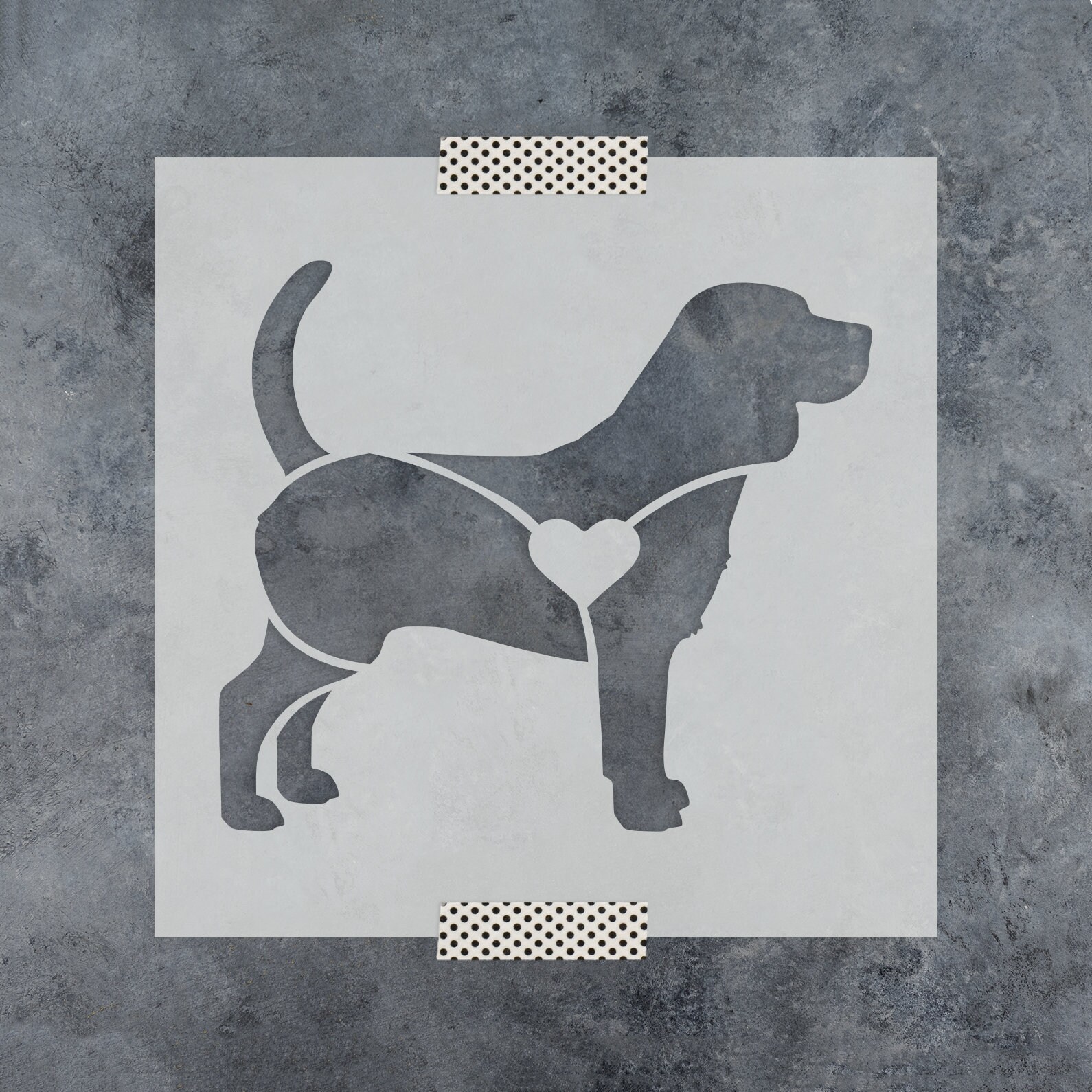 Beagle Stencil Reusable Template for Dog, Pet, Animal, Breed, and ...