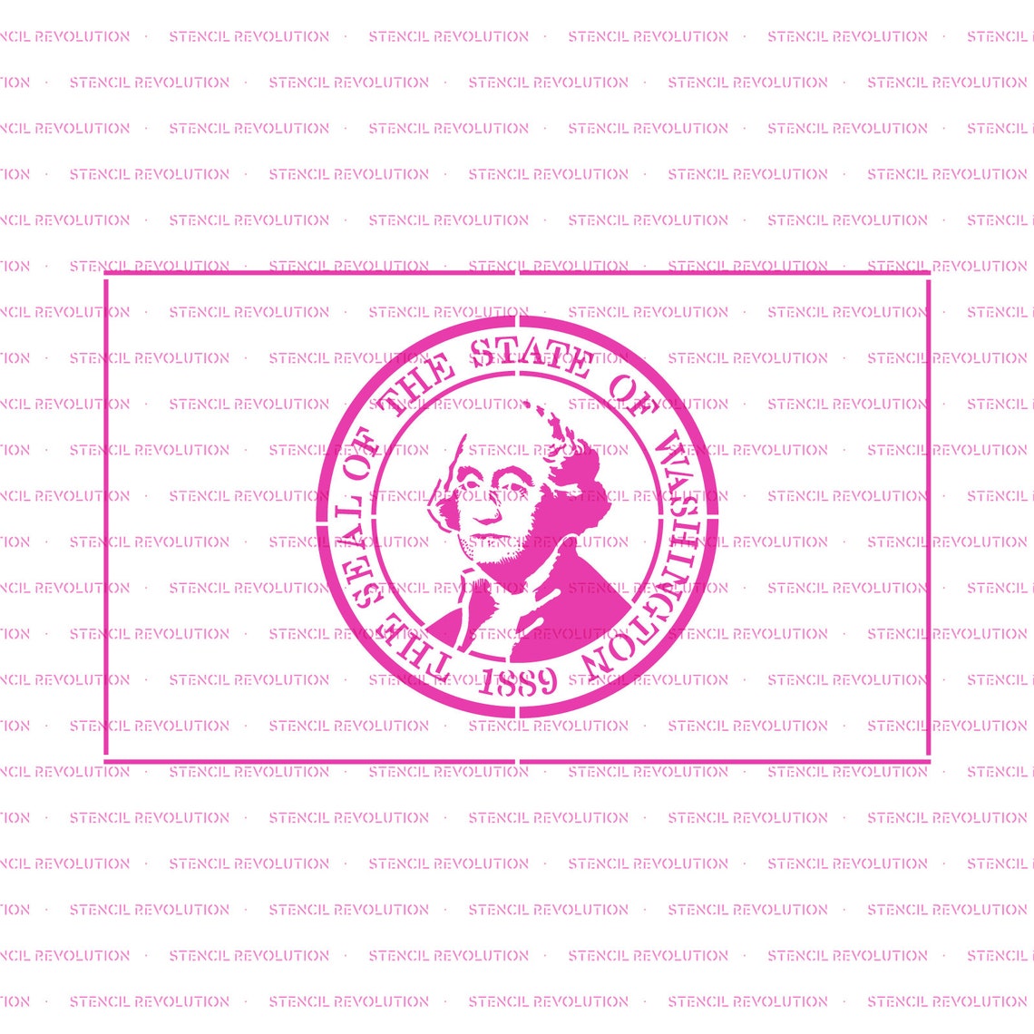 Washington State Flag Stencil Template for Painting Crafts and DIY Flag ...