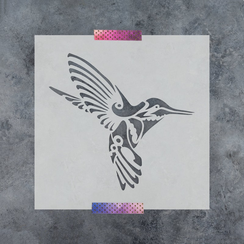 Hummingbird Stencil - Etsy