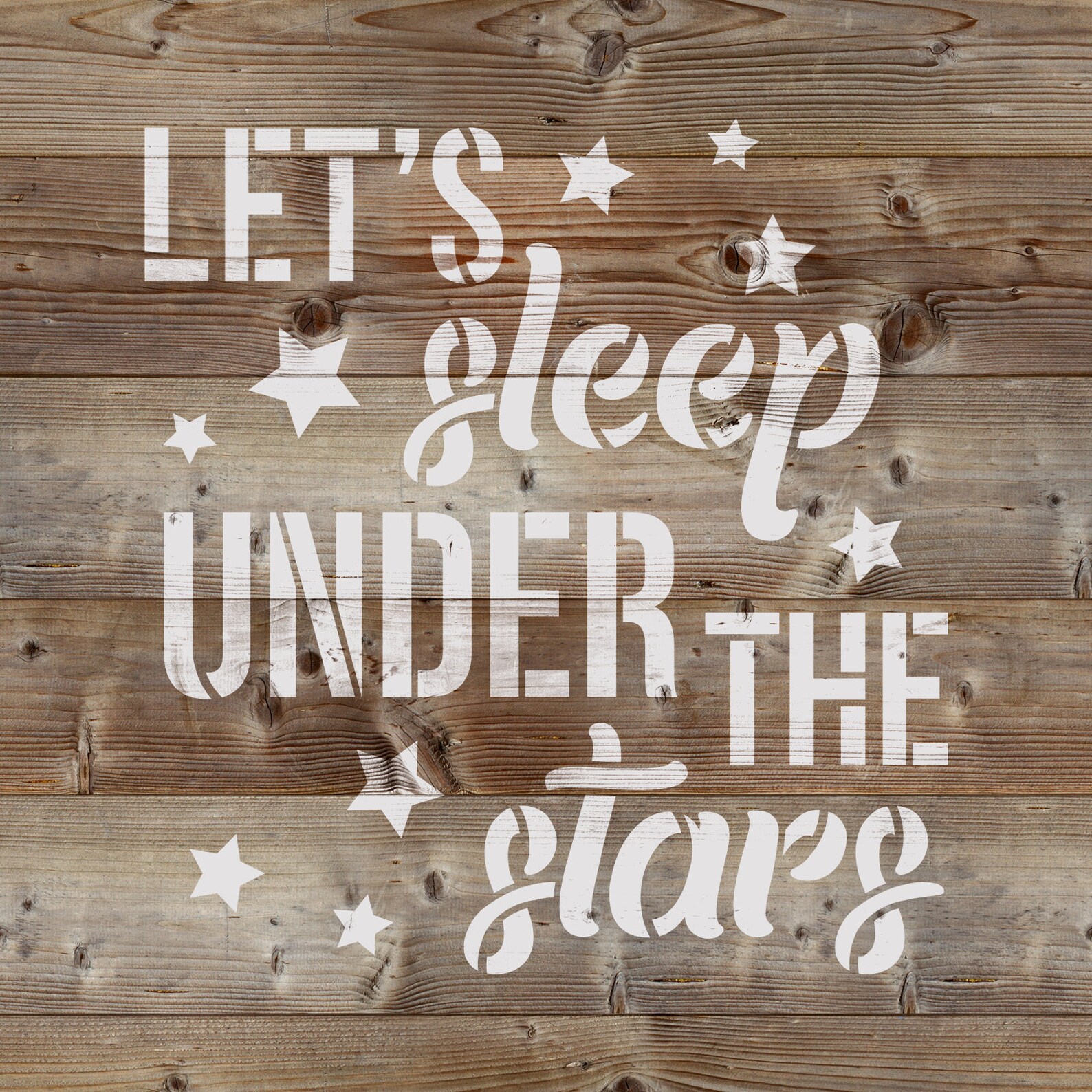 Sleep Under the Stars Stencil Star Stencil, Night Stencil, Astronomy ...
