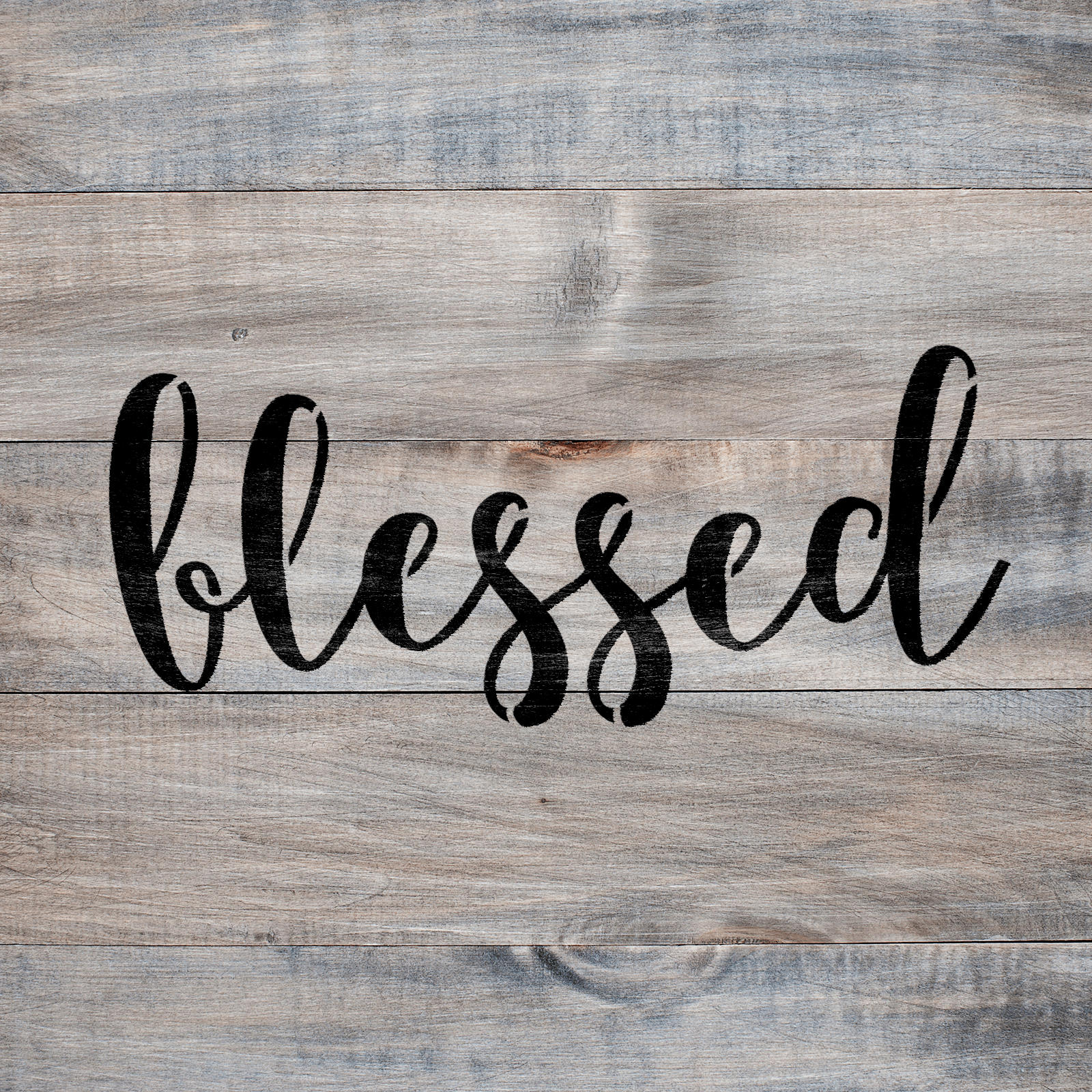 Blessed Stencil Stencil Signs Blessed Sign Blessed Script - Etsy
